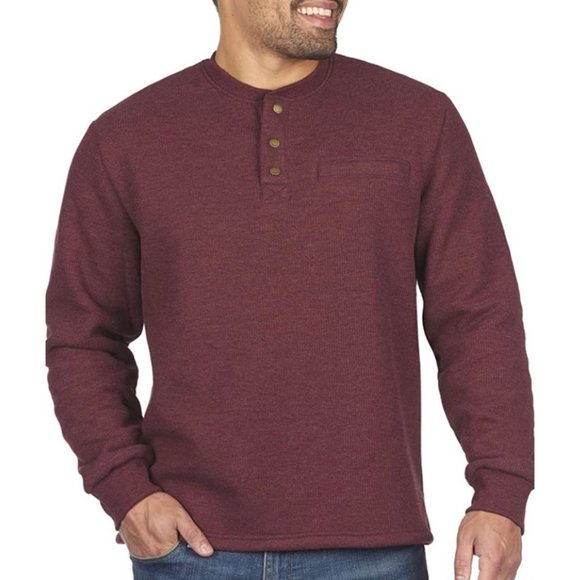 Coleman | Shirts | Nwt Coleman Mens Sherpa Lined Waffle Henley Shirt ...